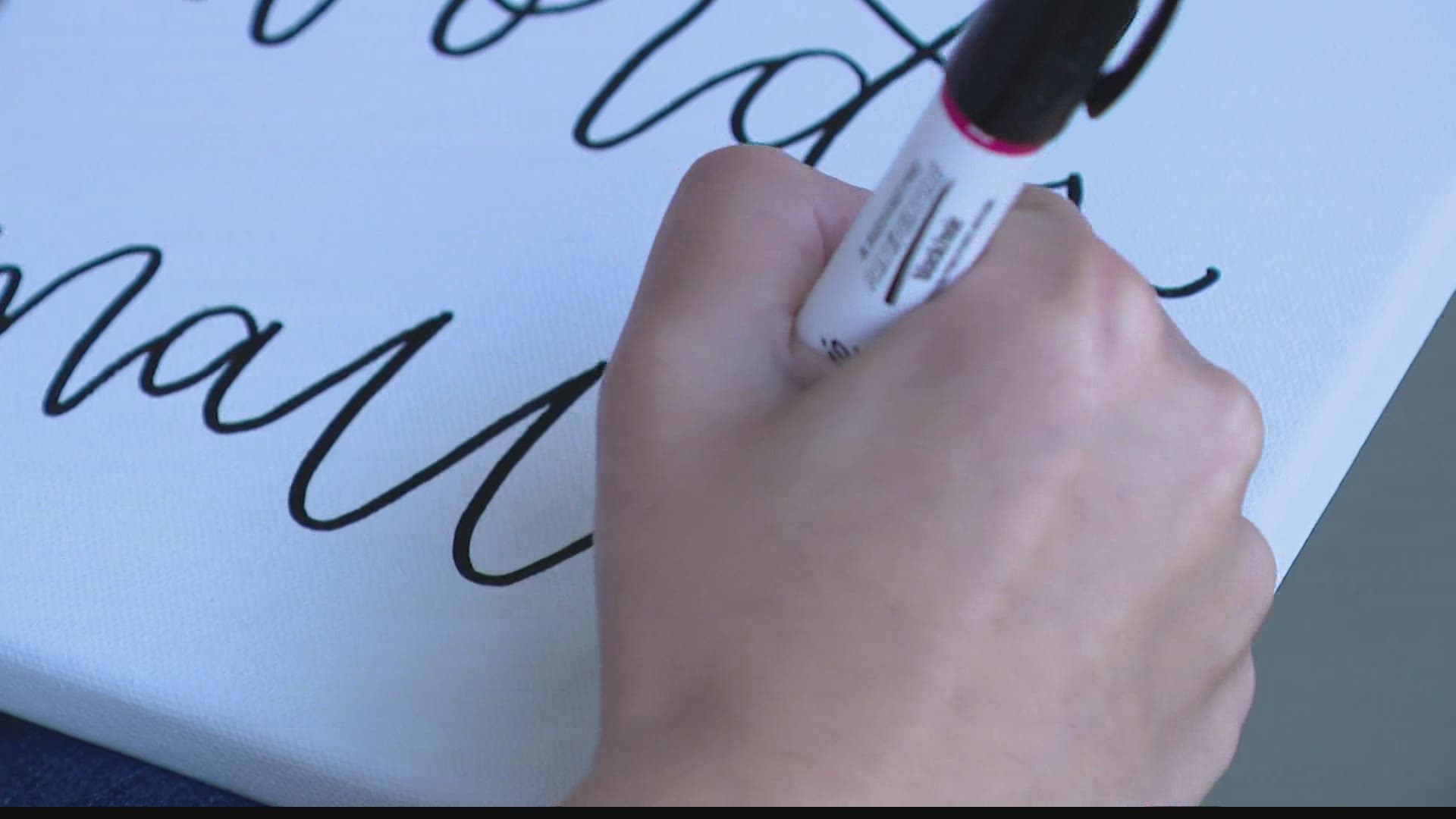 Calligraphy as a side hustle during coronavirus pandemic | wthr.com