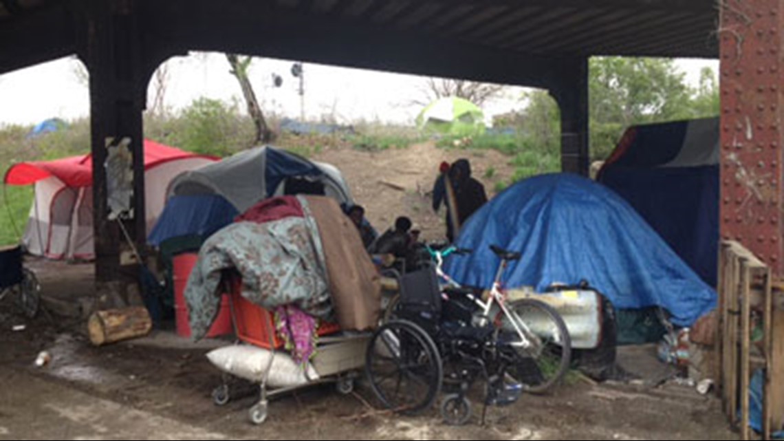 Downtown businesses raise concerns over homeless camp | wthr.com