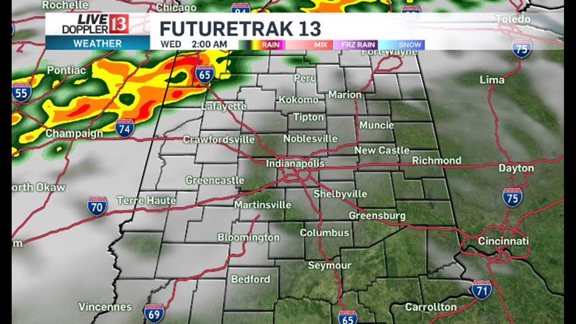 Soggy and Cooler for Halloween - Live Doppler 13 Weather Blog | wthr.com