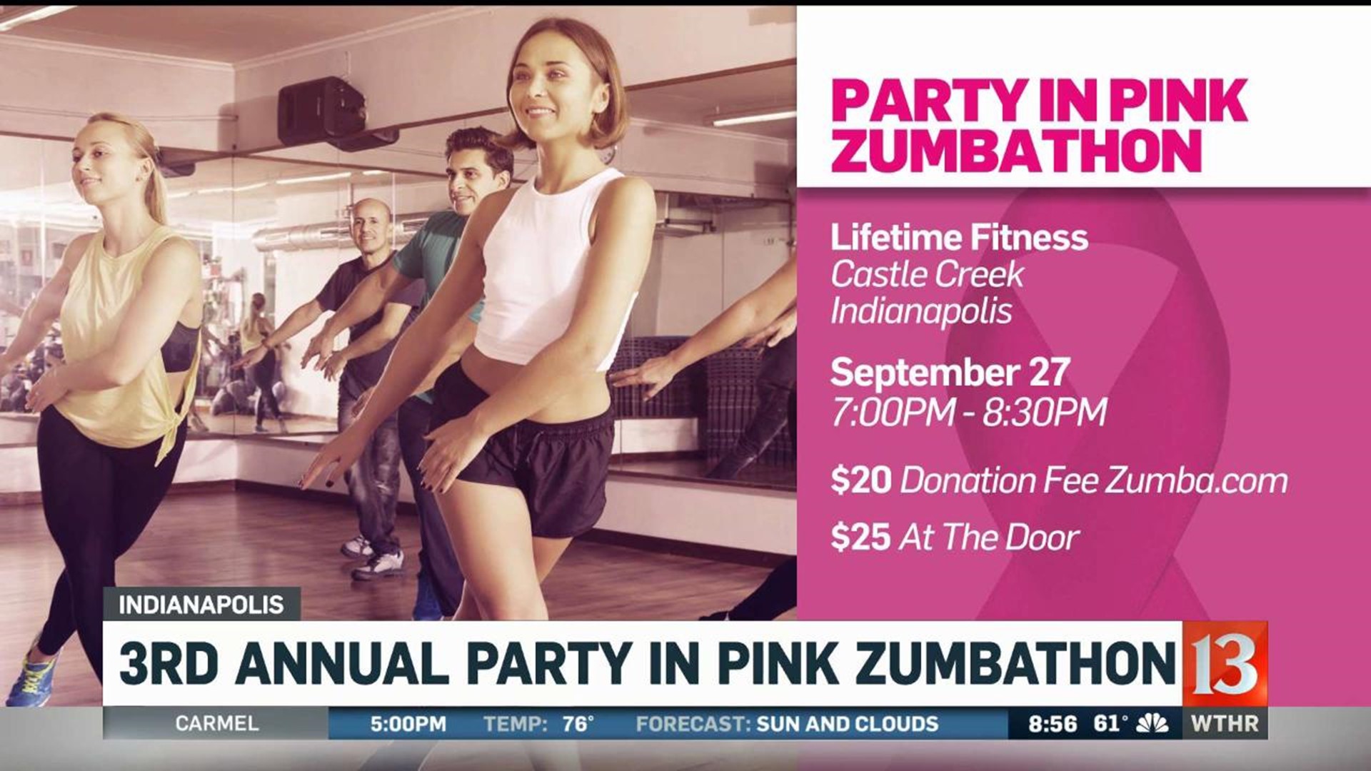 Party in Pink Zumbathon benefits breast cancer causes | wthr.com