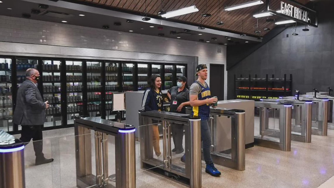 Gainbridge Fieldhouse launches self-service concession stands | wthr.com