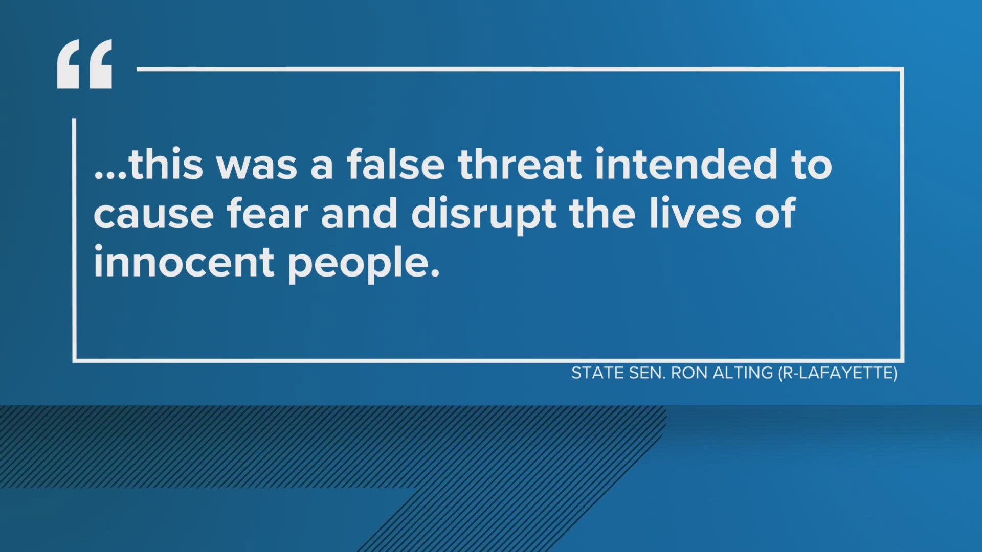 'Dangerous and irresponsible' | Indiana state senator receives ...