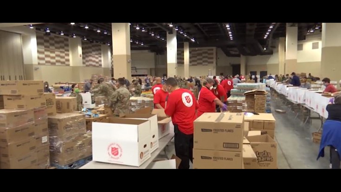 Salvation Army packs 5,000 boxes of food to help hungry Hoosiers | wthr.com