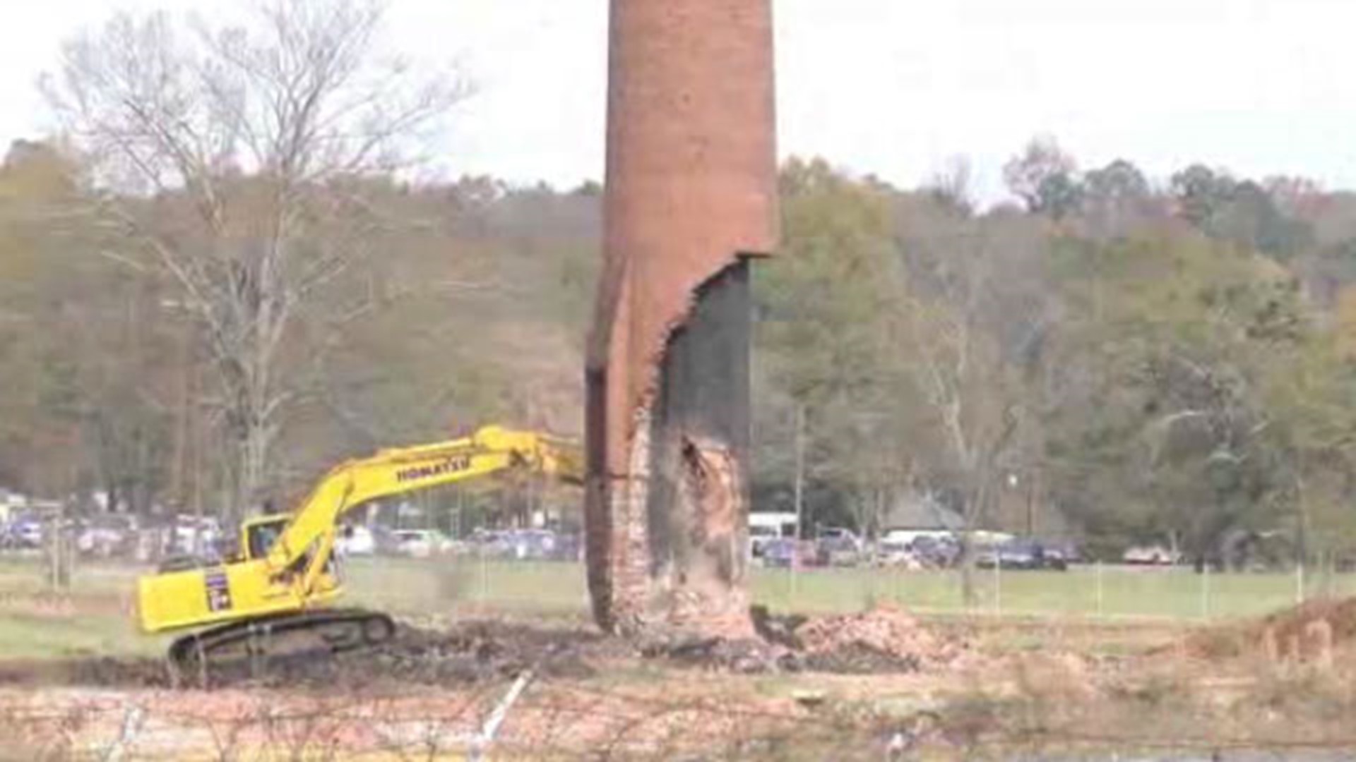 WATCH: Smokestack demolition gone wrong | wthr.com