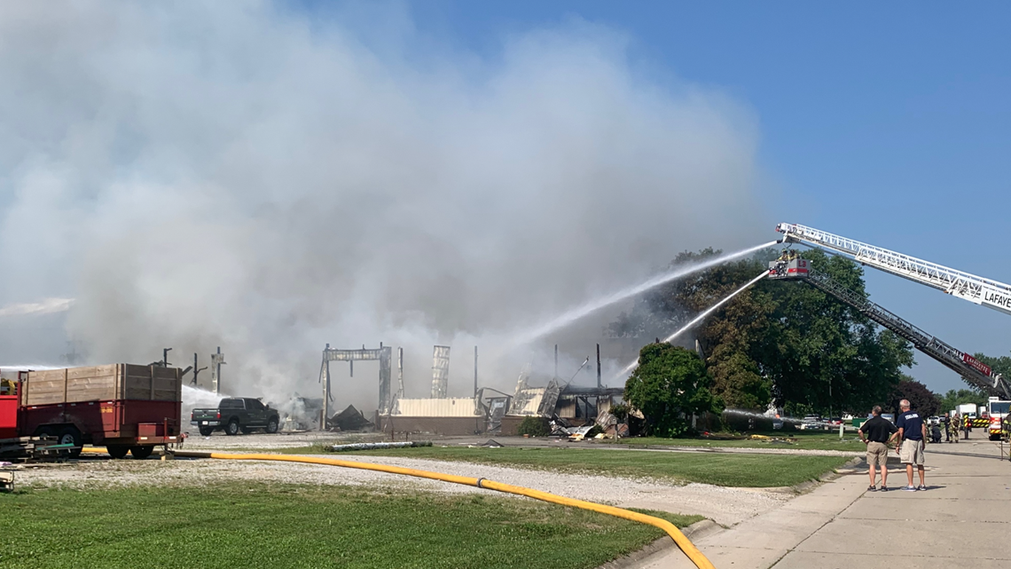 Lafayette business fire sends 1 to hospital | wthr.com