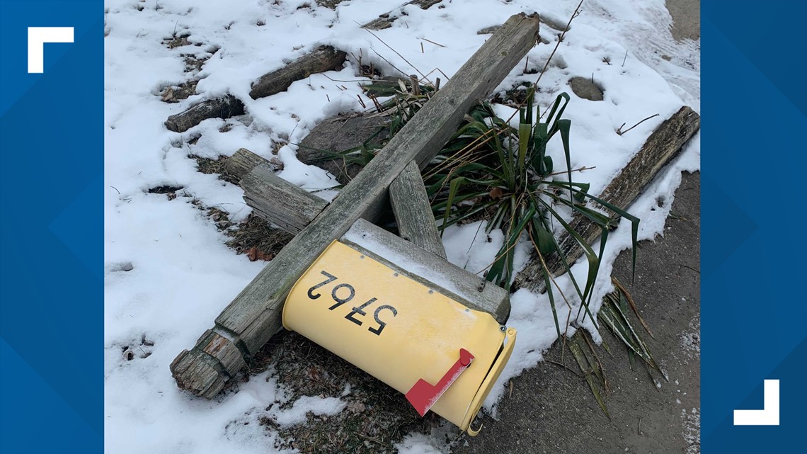 Snowplows suspected in mangling of dozens of mailboxes | wthr.com