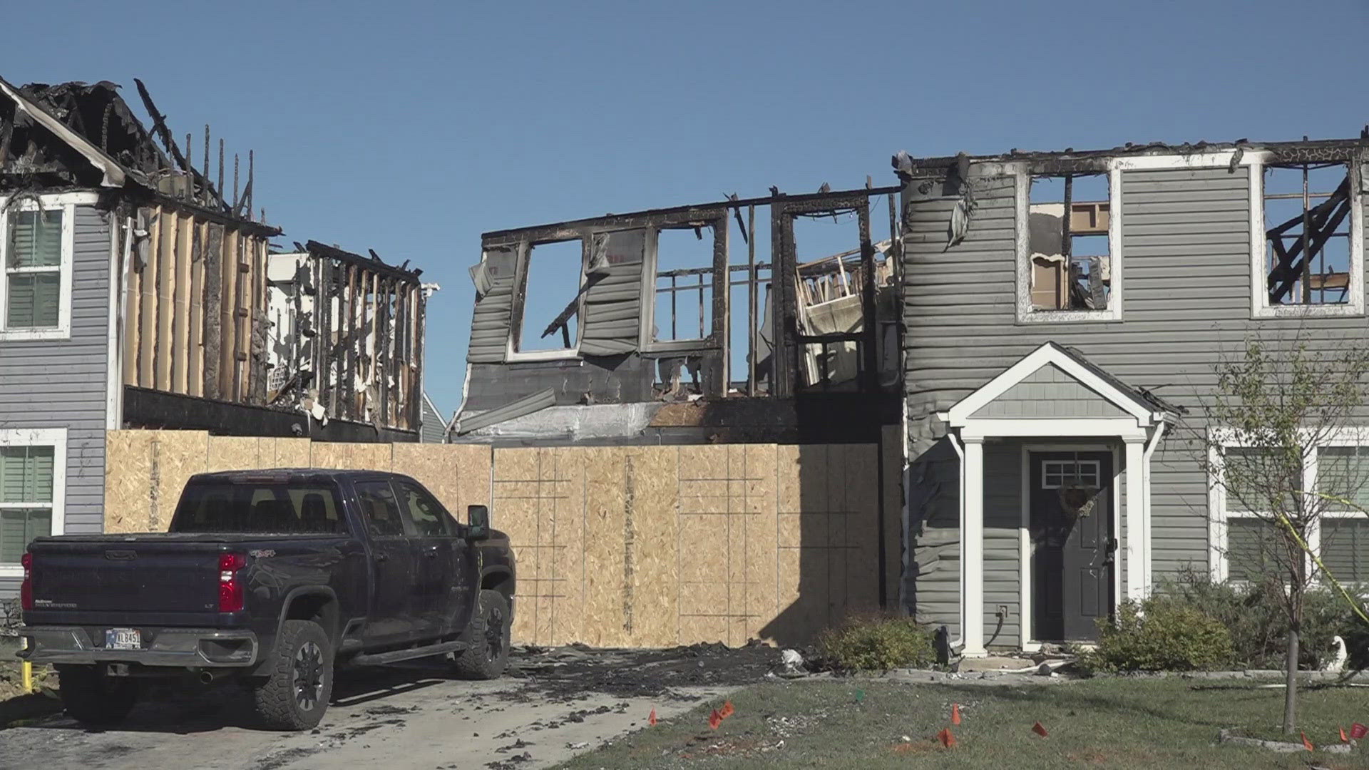 New security video shows start of suspicious fire, explosion at Camby home | wthr.com