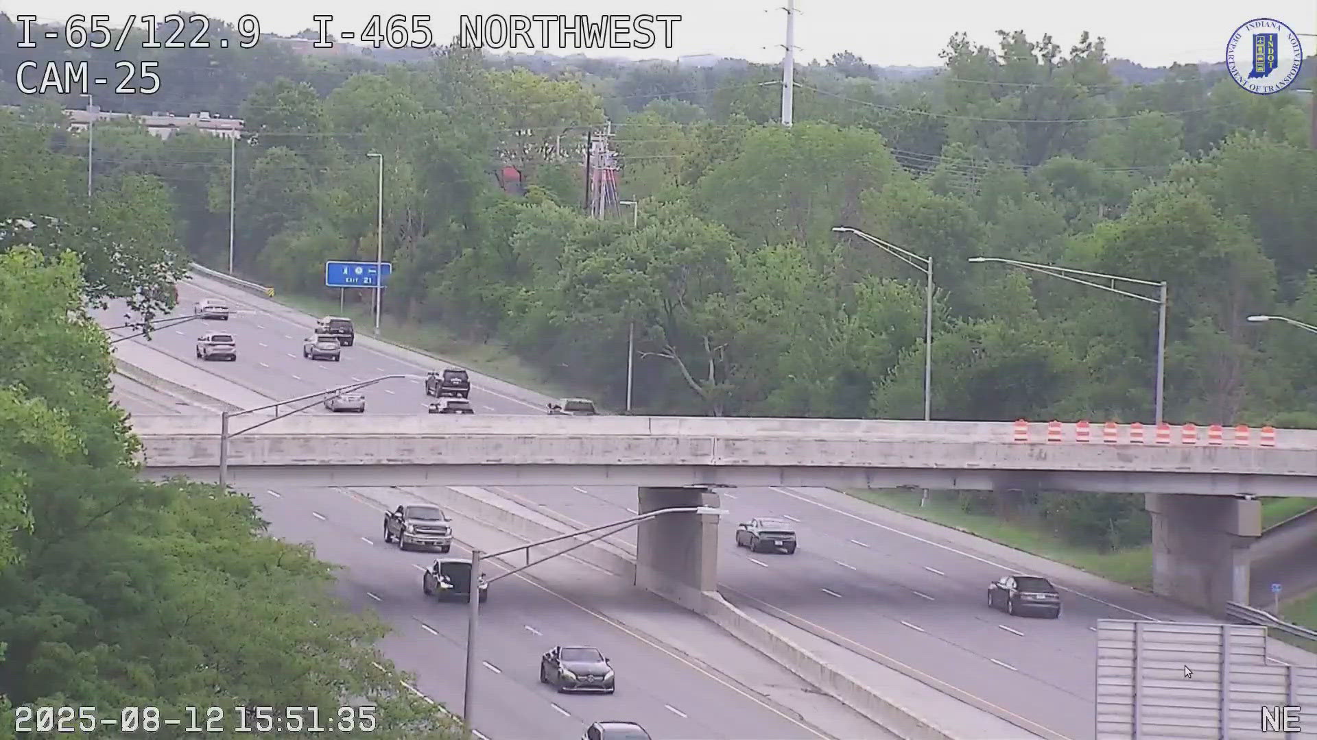 Lafayette Road bridge over I-465 closed on Indianapolis' northwest side ...