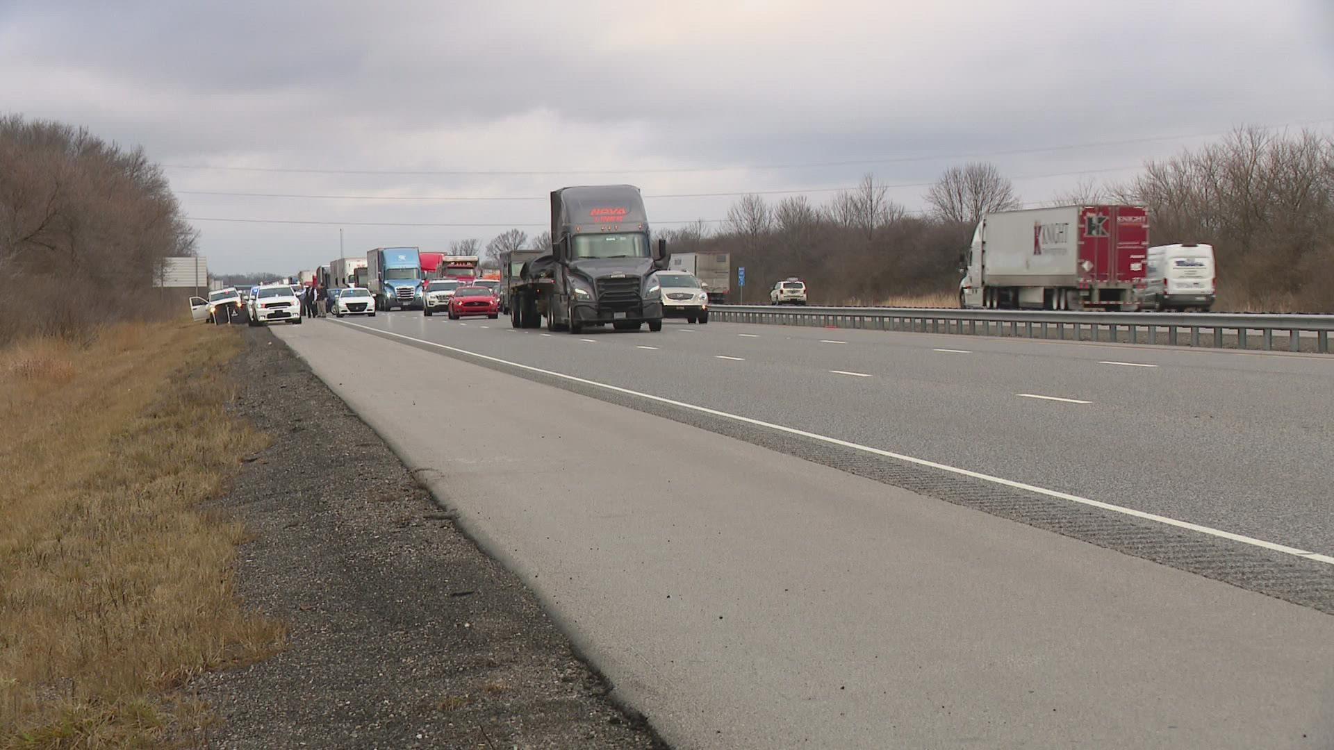 Indiana State Police conducting death investigation along I-65 north of ...
