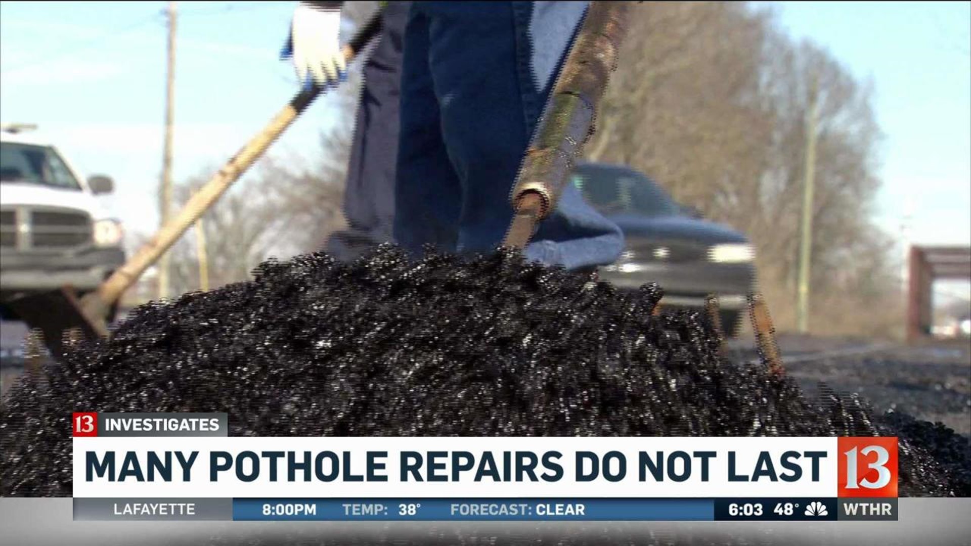 City admits many pothole repairs in Indy last only a week | wthr.com
