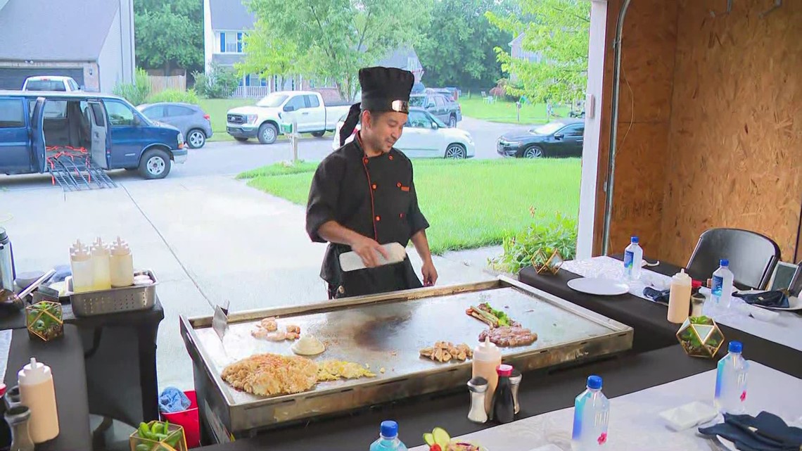 Indianapolis private chef brings Hibachi to your party | wthr.com
