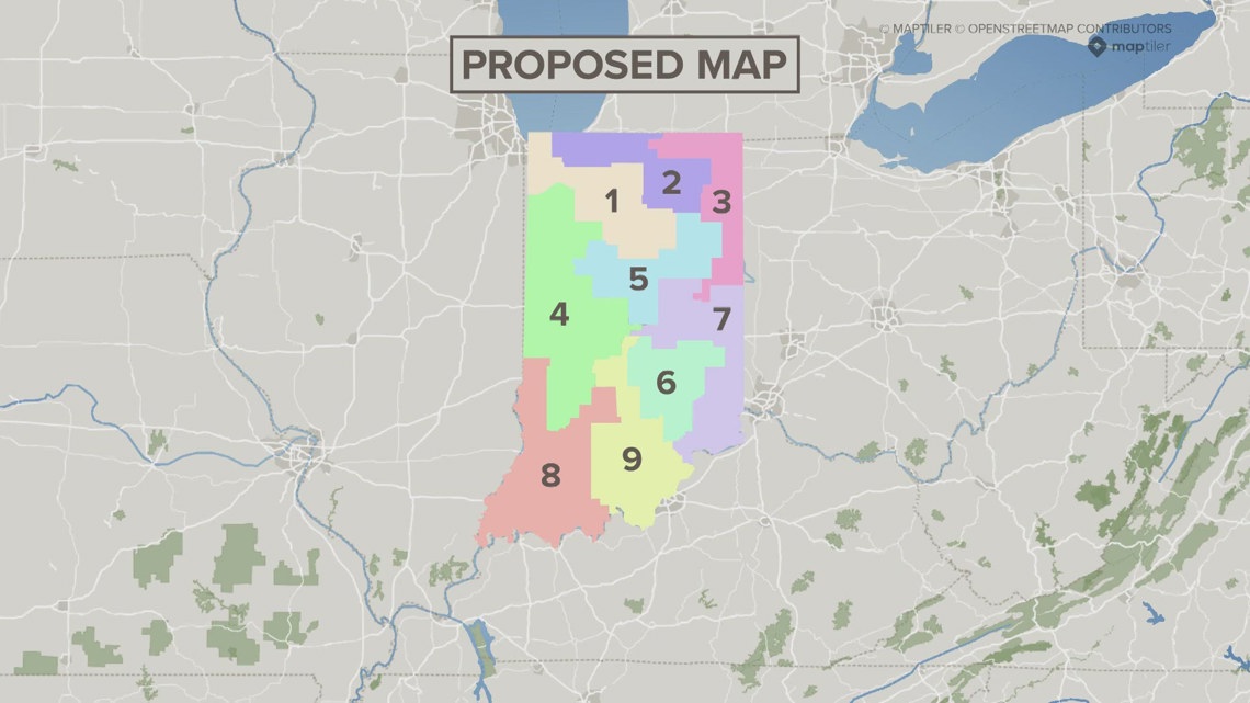 Indiana House Republicans release proposed congressional map amid redistricting push | wthr.com