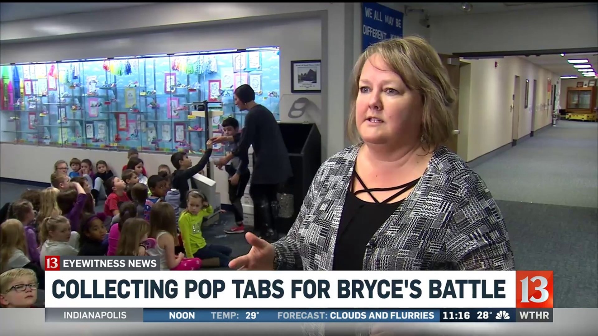 Fishers students give big donation for Bryce's Battle | wthr.com