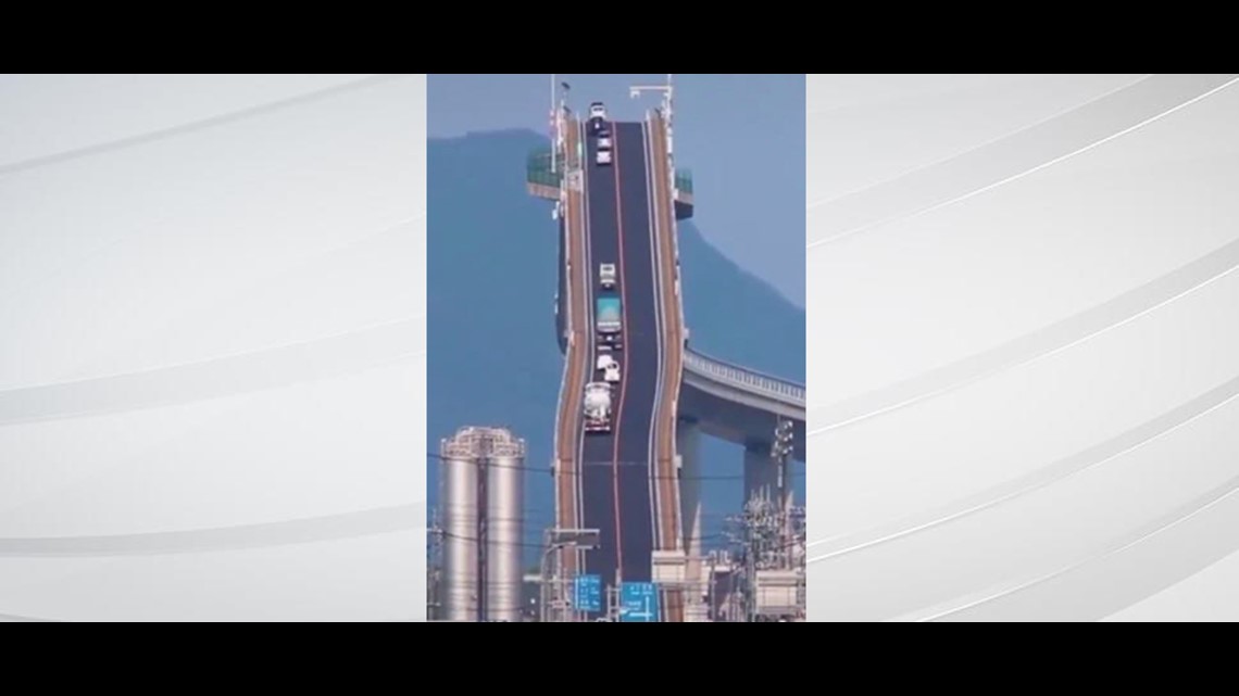 VERIFY: Does this viral video show a real, incredibly steep bridge ...