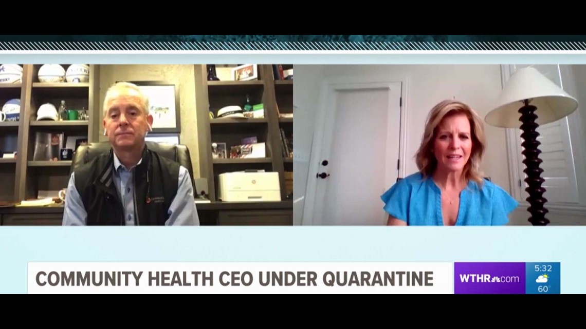 A conversation with Community Health Network CEO as he self-isolates ...