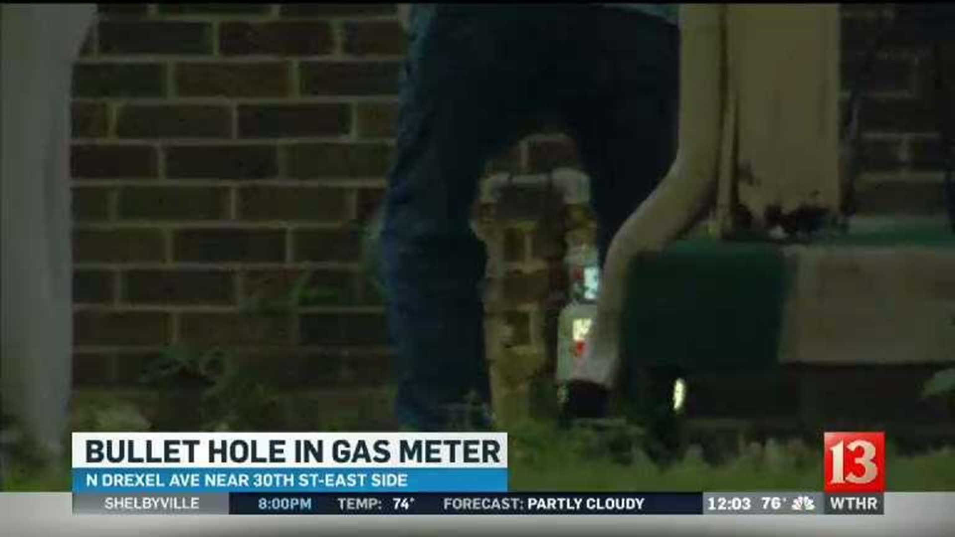 Bullet hits gas meter, causes leak on Indianapolis east side | wthr.com