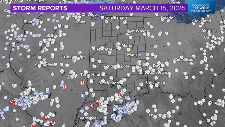 Indiana tornado track maps from weekend severe storms (March 2025 ...