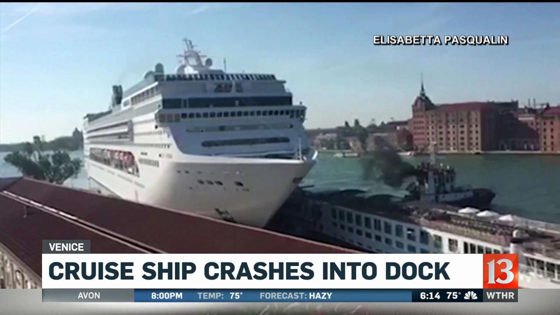 Cruise ship strikes tour boat, dock in Venice | wthr.com
