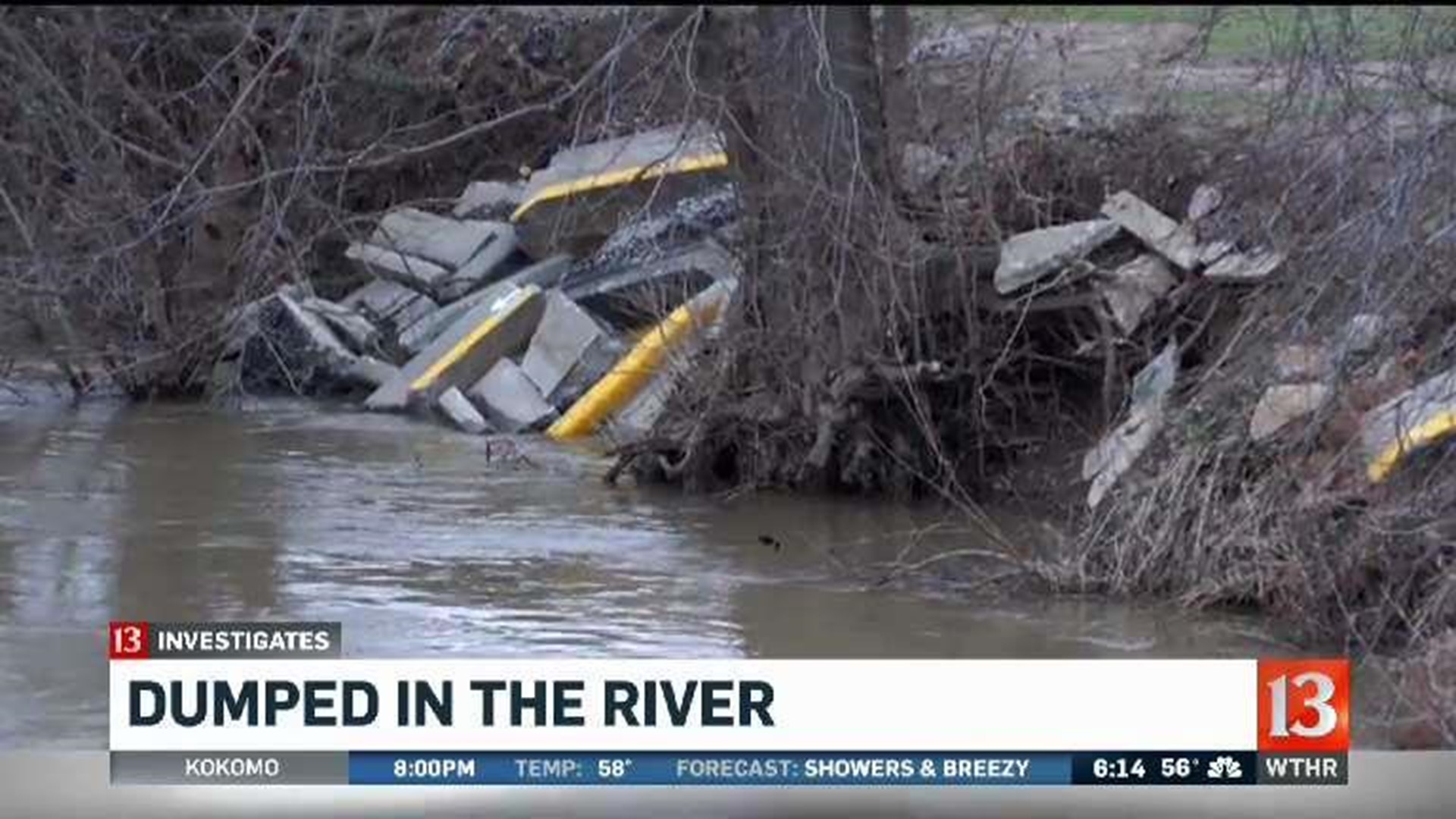 Indiana town caught dumping illegally into river | wthr.com