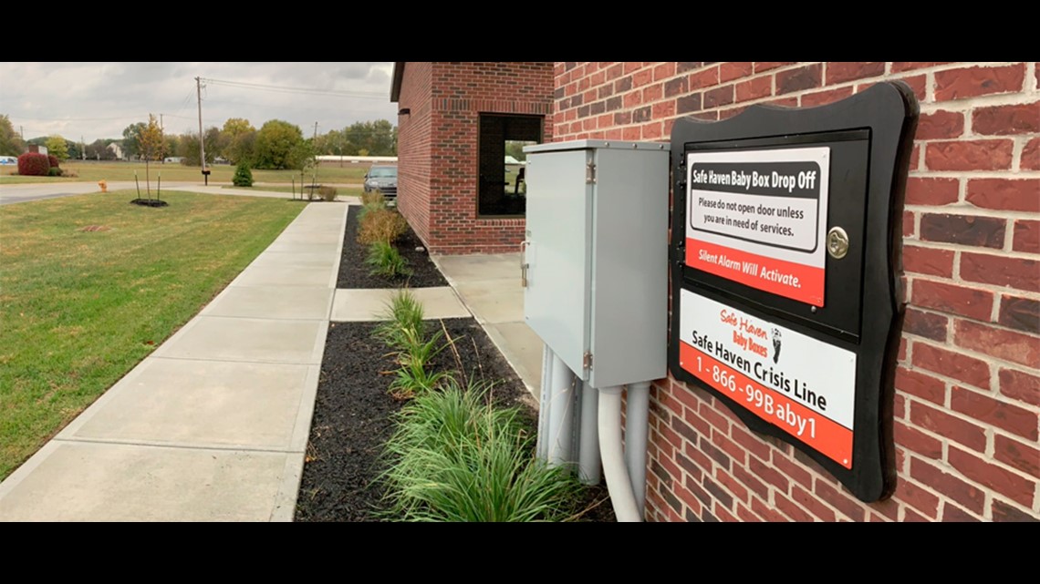 Baby surrendered inside Indiana Safe Haven Baby box | wthr.com