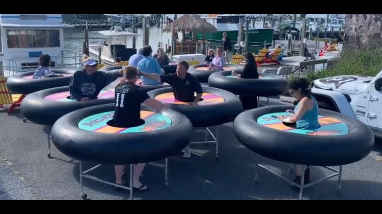 Maryland bar introduces 'social distancing tables' | wthr.com