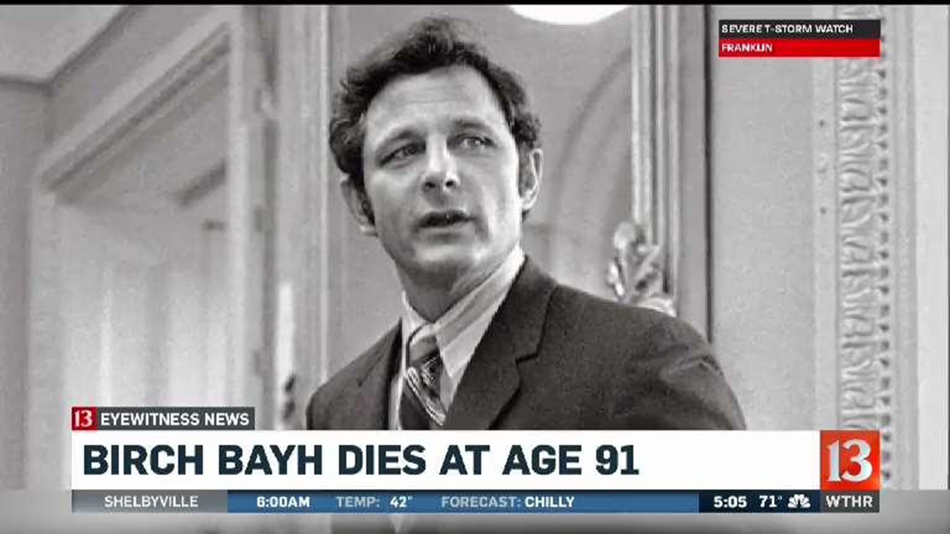 Indiana Sen. Birch Bayh, author of Title IX law, dies at age 91 | wthr.com