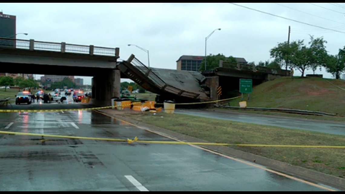 Overpass collapses onto Oklahoma City highway | wthr.com
