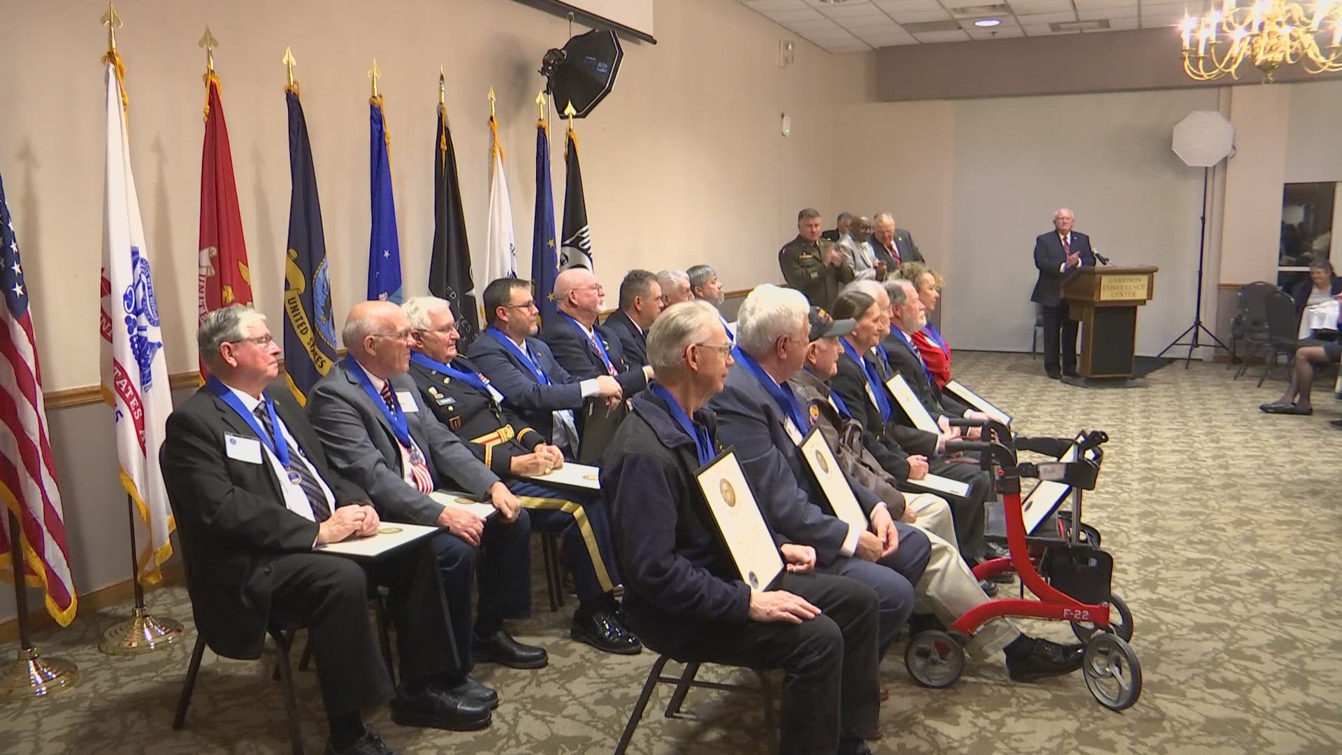 Ceremony held for 15 at Indiana Military Veterans Hall of Fame | wthr.com