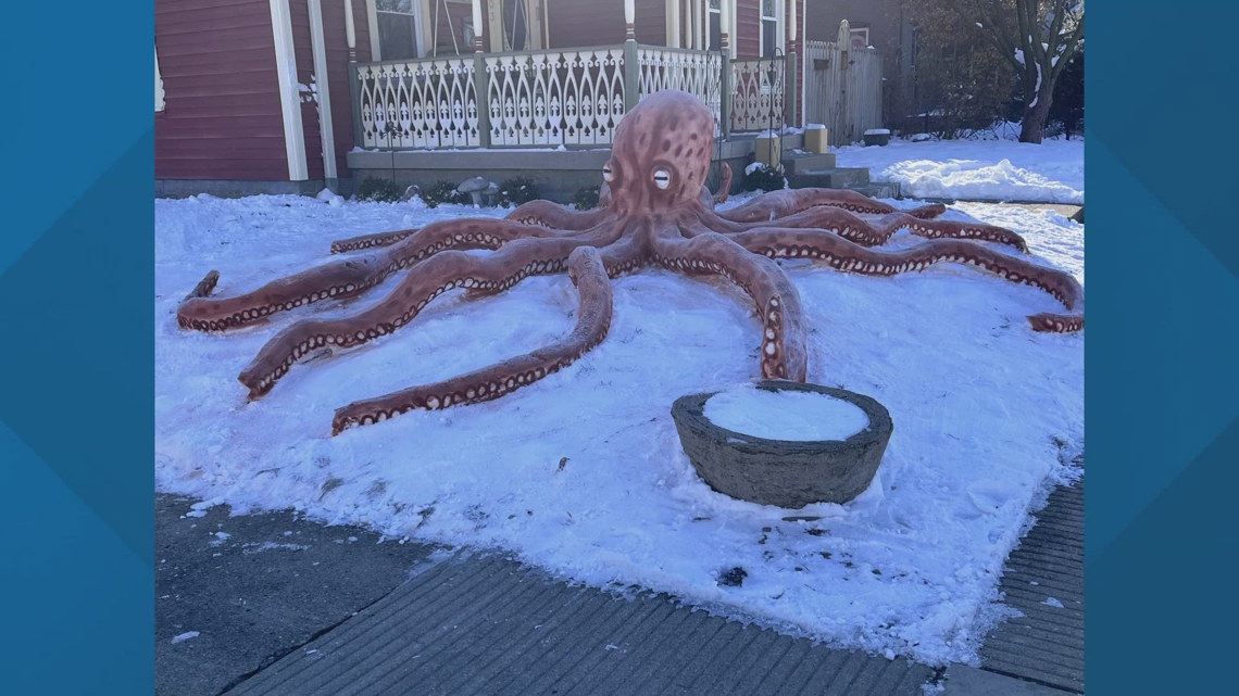 Greenfield's 'Snow Artist' unveils latest amazing work after weekend ...