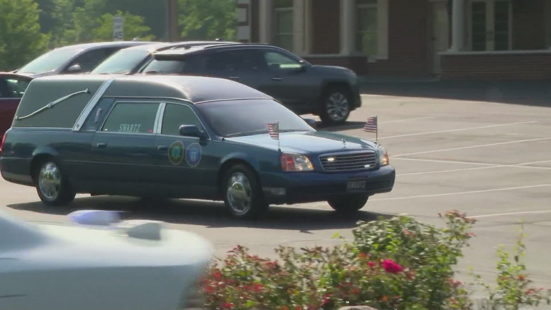 WATCH: Body of Indiana State Police Trooper Aaron Smith leaves Franklin ...