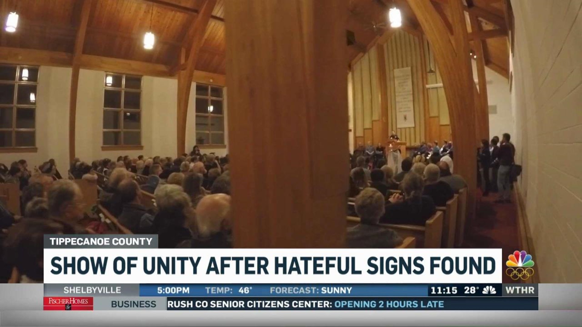Hundreds gather in solidarity in response to hate-filled messages left ...