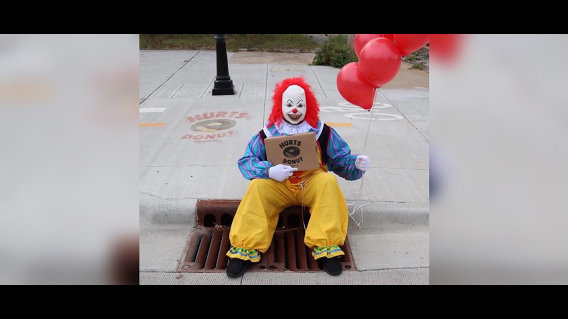 Afraid of clowns? Don't tell your friends about this donut delivery ...