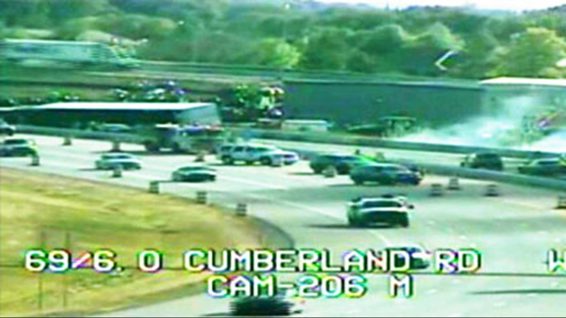 I-69 reopens after semi crash, grass fire | wthr.com