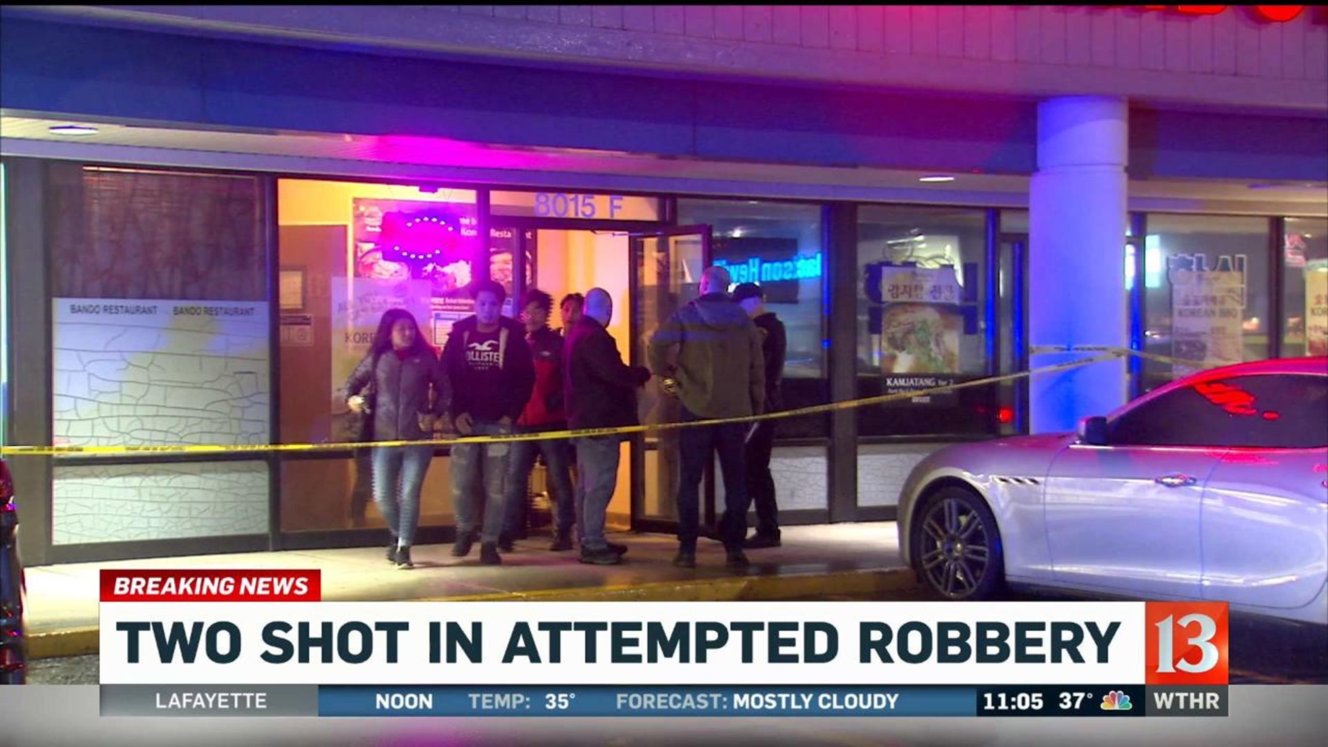 2 people shot during attempted robbery at Lawrence restaurant | wthr.com