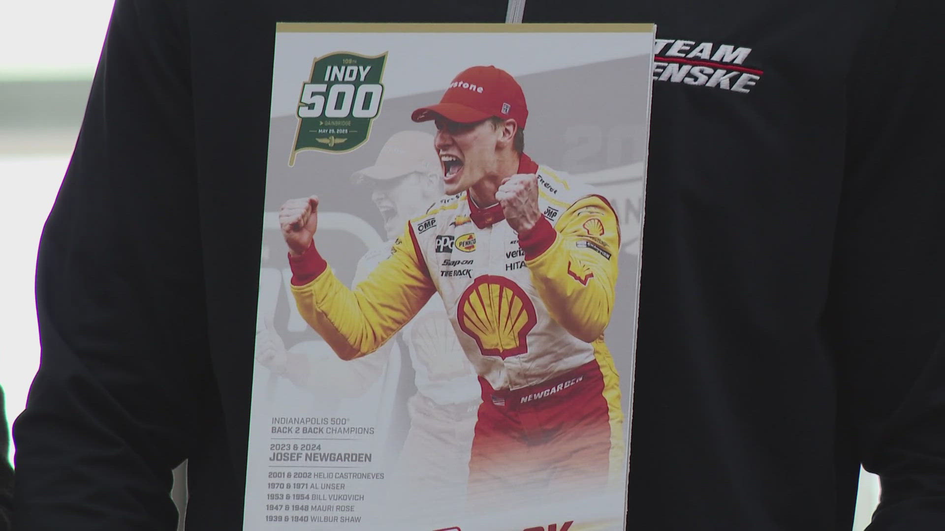 Josef Newgarden unveils 2025 Indianapolis 500 ticket design | wthr.com
