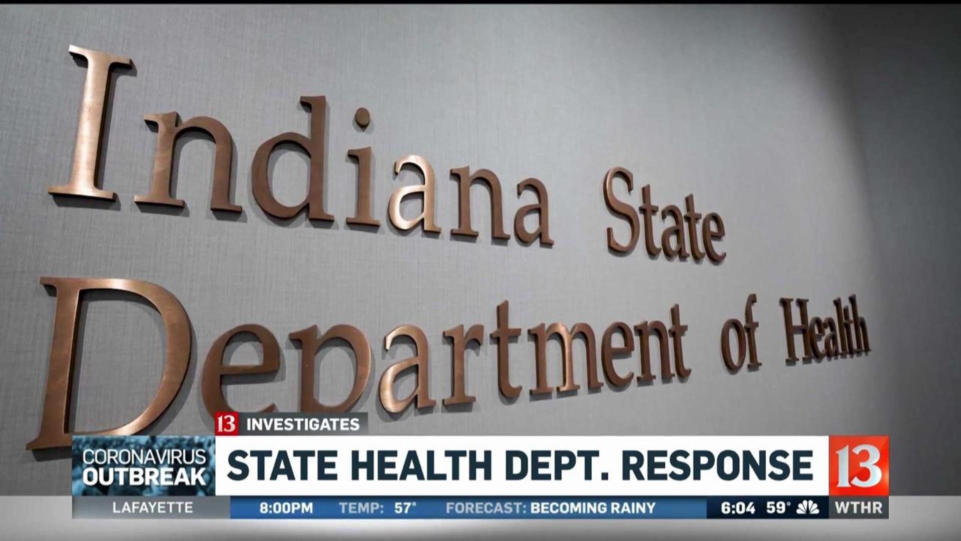 13 Investigates: State Health Dept. response to coronavirus | wthr.com
