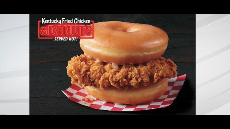 KFC serving fried chicken sandwiched between 2 glazed donuts | wthr.com