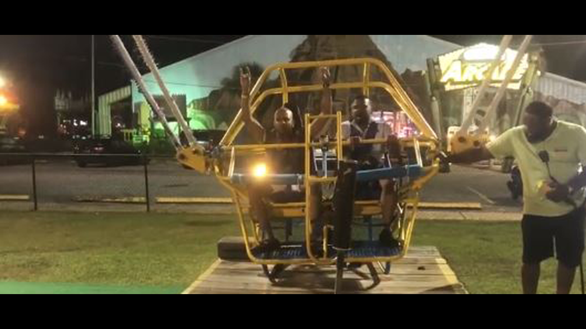 Rope snaps seconds before slingshot ride launches at theme park | wthr.com