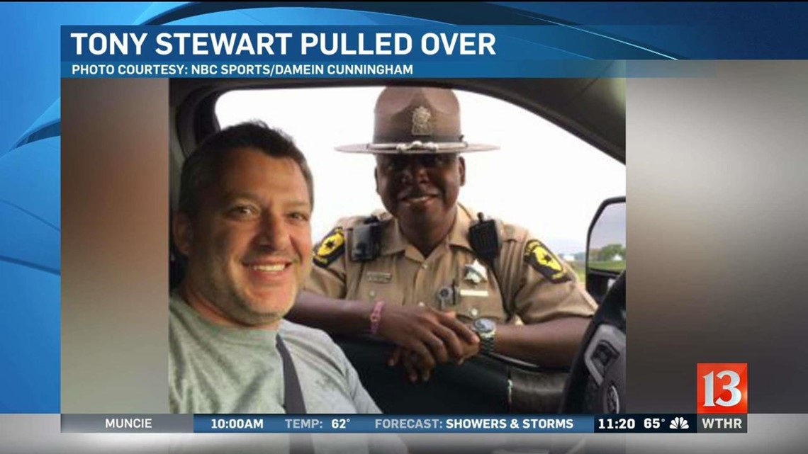Trooper stops former NASCAR driver Stewart... but not for speeding ...