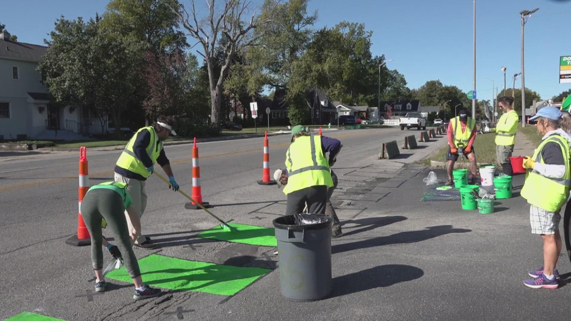 Tactical urbanism to improve safety on 52nd Street crossing of Monon ...