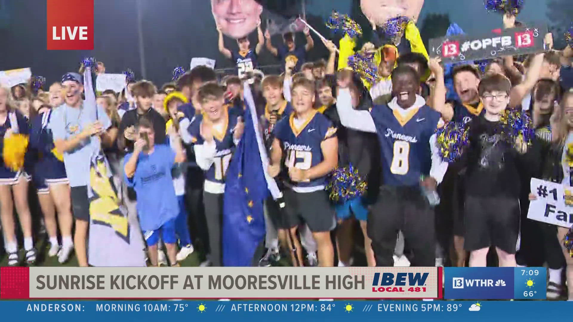 Mooresville High School brings the energy to Operation Football Sunrise ...