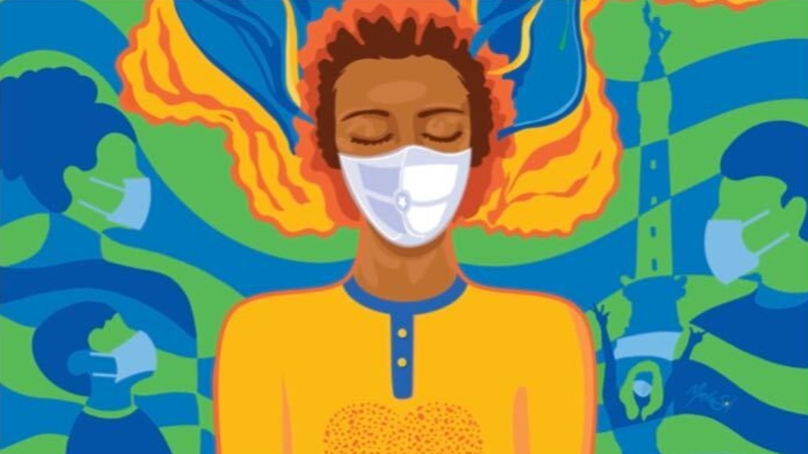 Indianapolis artists contribute works to 'Mask Up Indy' campaign | wthr.com