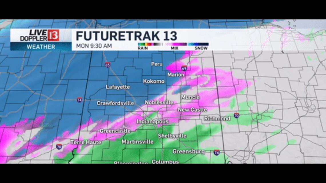 First accumulating snow arrives Monday - Weather Blog | wthr.com