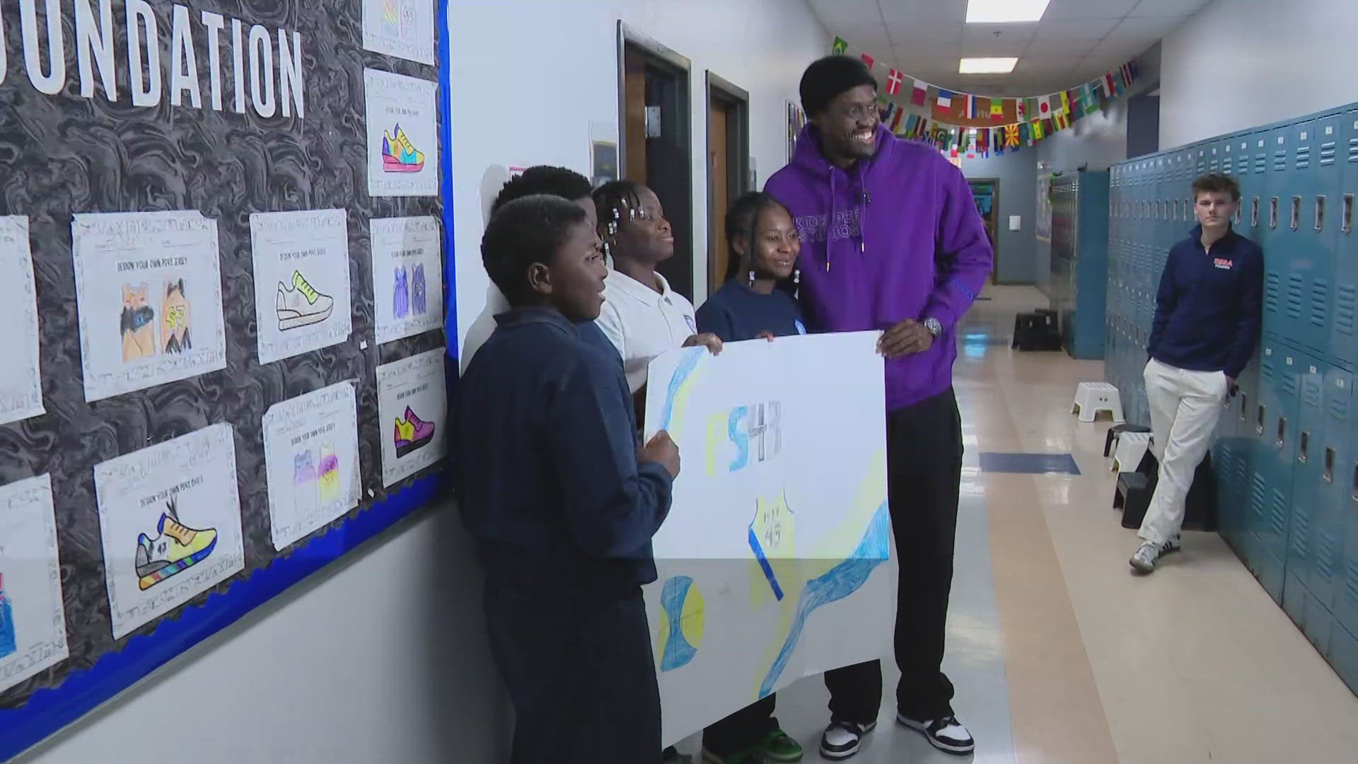 Pacers' Pascal Siakam visits students at Indiana Math and Science ...