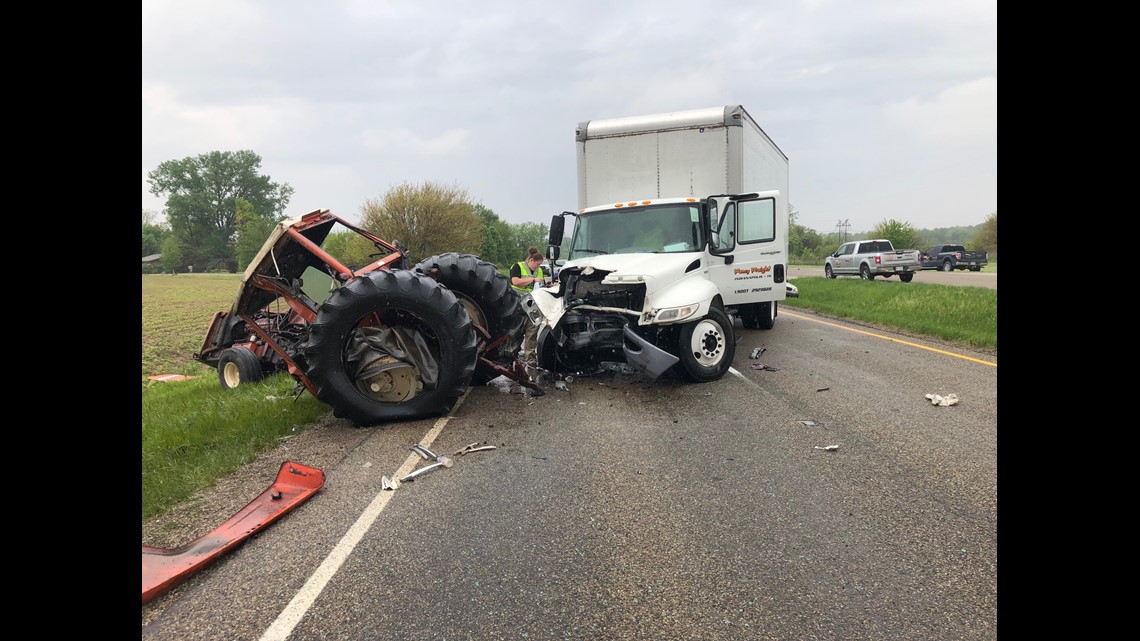 Farm tractor driver critical after collision with truck | wthr.com