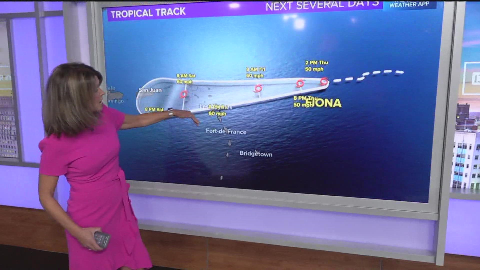 Tracking Tropical Storm Fiona | wthr.com