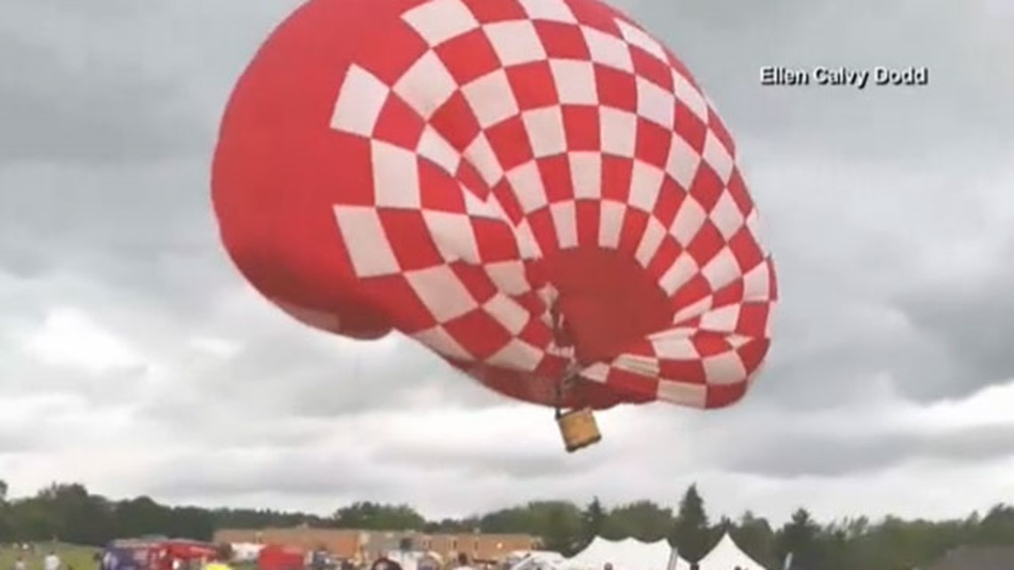 WATCH: Heavy winds blow two hot air balloons out of control | wthr.com
