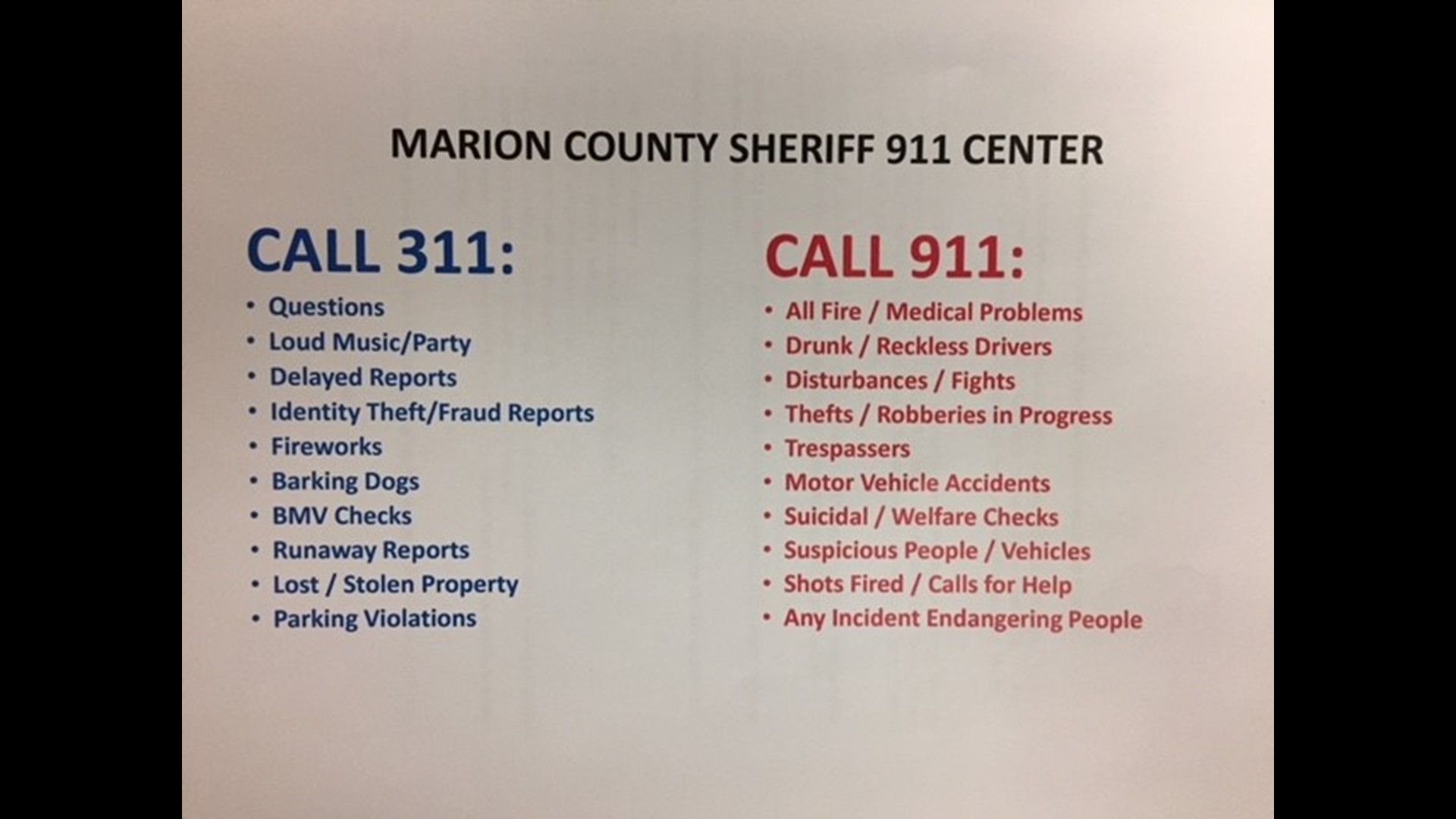 Marion County implements 311 line for non-emergencies | wthr.com