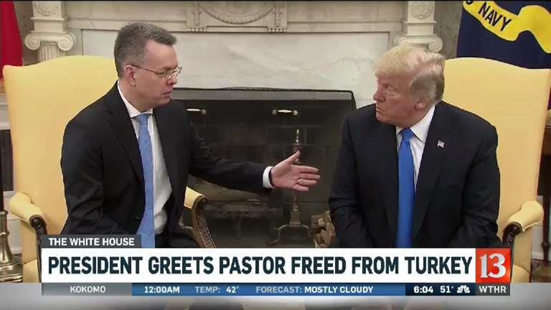 Trump celebrates return of American pastor from Turkey | wthr.com
