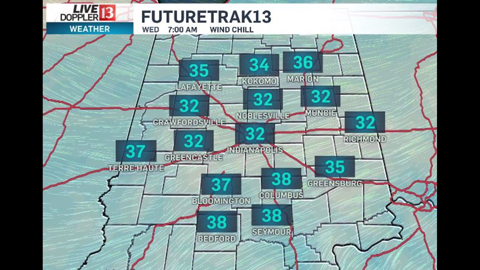 Another Freeze Thursday Morning And Timing Out Rain | wthr.com